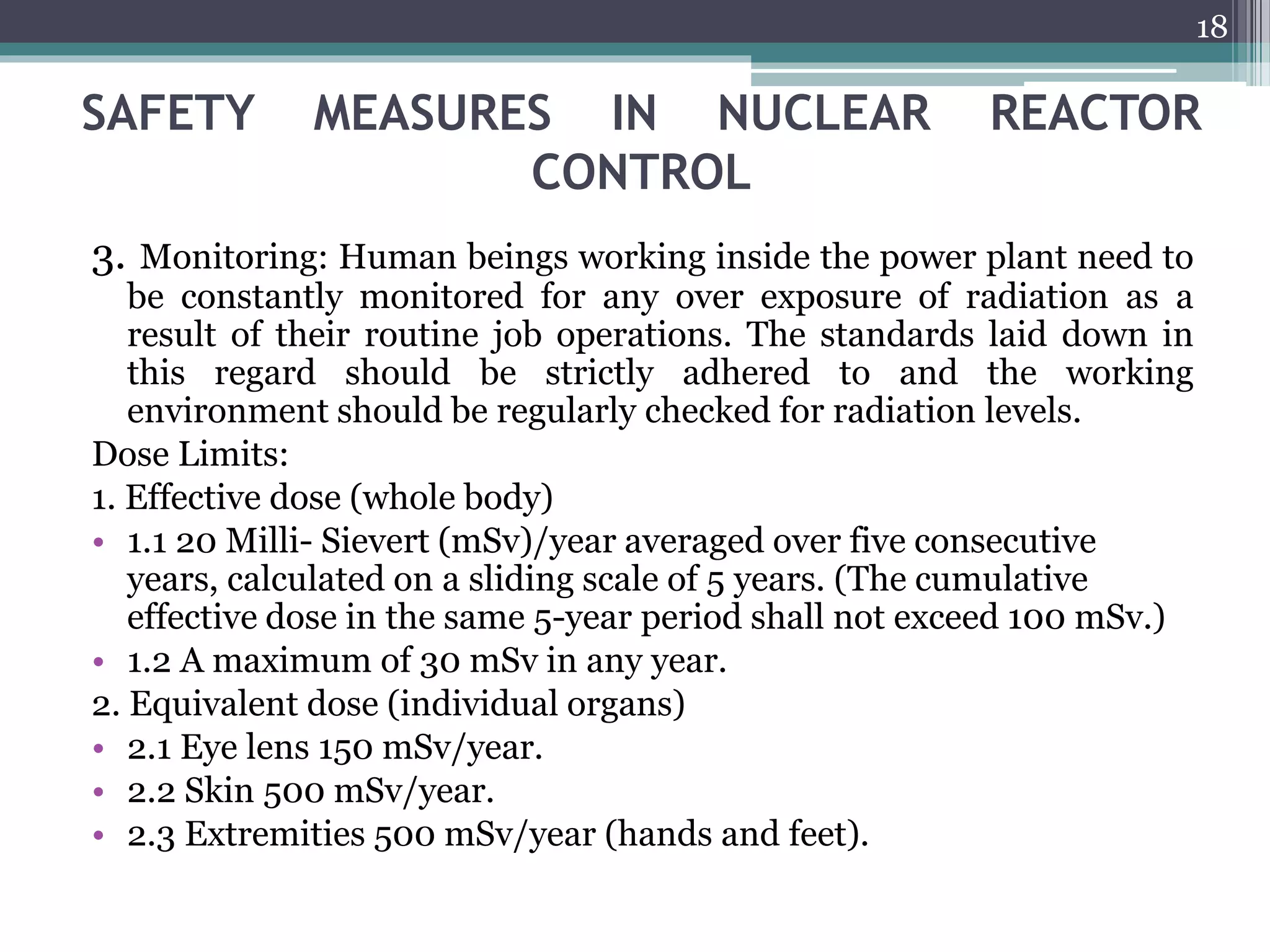 Nuclear power plant-safety measures | PPTX