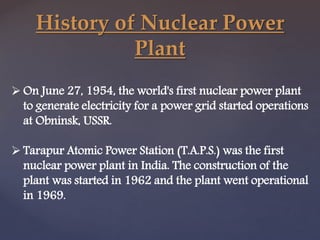 Nuclear power plant | PPTX
