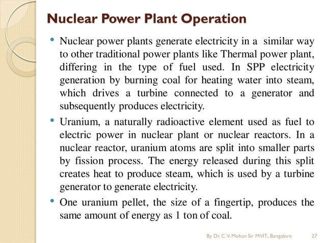 Nuclear power plant - IV Semester PGE Module 3- VTU | PDF