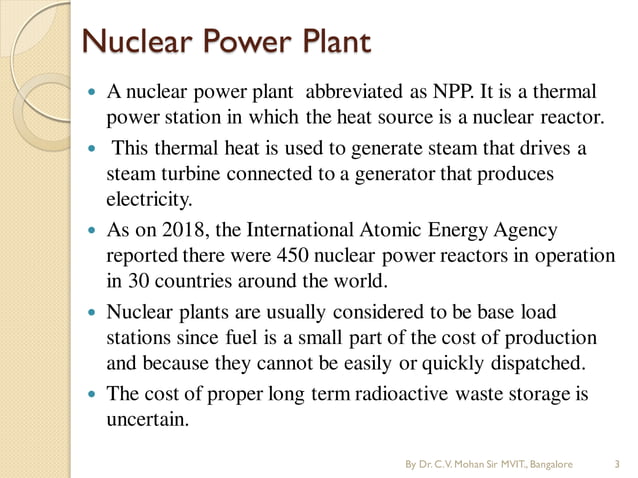 Nuclear power plant - IV Semester PGE Module 3- VTU | PDF