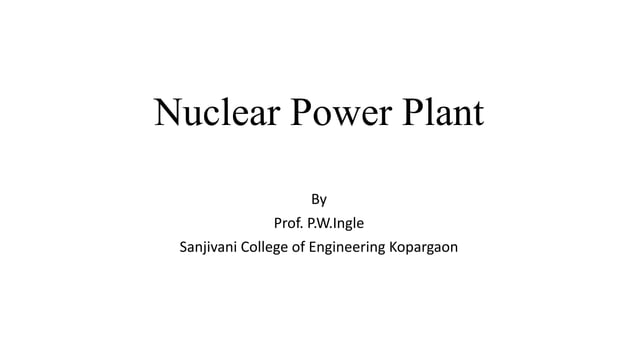 Nuclear power plant pwi u3 | PPT