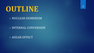 Nuclear Chemistry-Augar effect-Internal conversion-Isomerism | PPTX