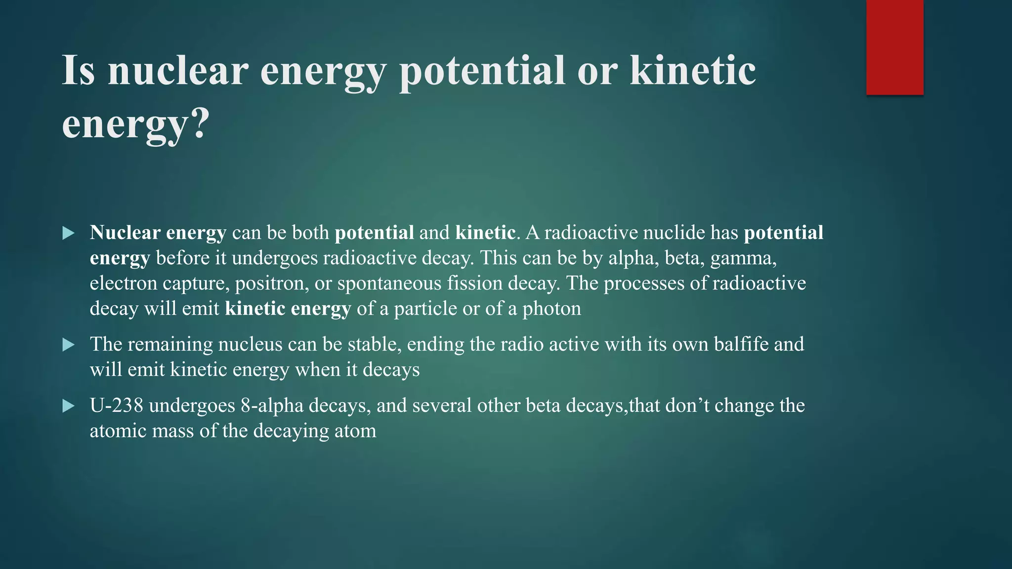 Nuclear power potential as major energy source | PPTX