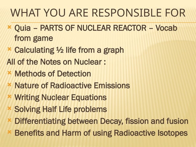 High School Chemistry Nuclear Chemistry ppt | PPT
