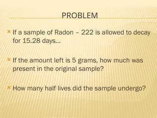 High School Chemistry Nuclear Chemistry ppt | PPTX