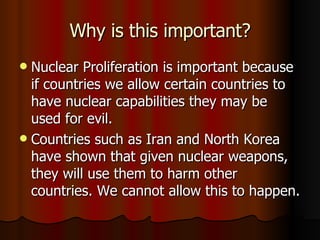 Nuclear Proliferation | PPT