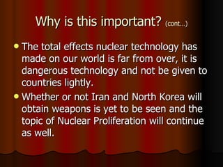 Nuclear Proliferation | PPT