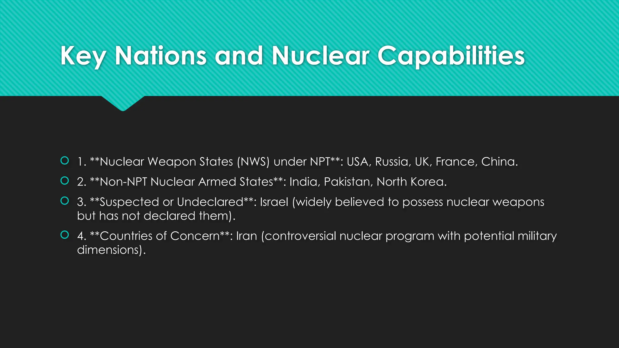 Their is a presentation on Nuclear proliferation | PPT