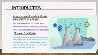 Nuclear Radiation And Fuel Cycle.pptx