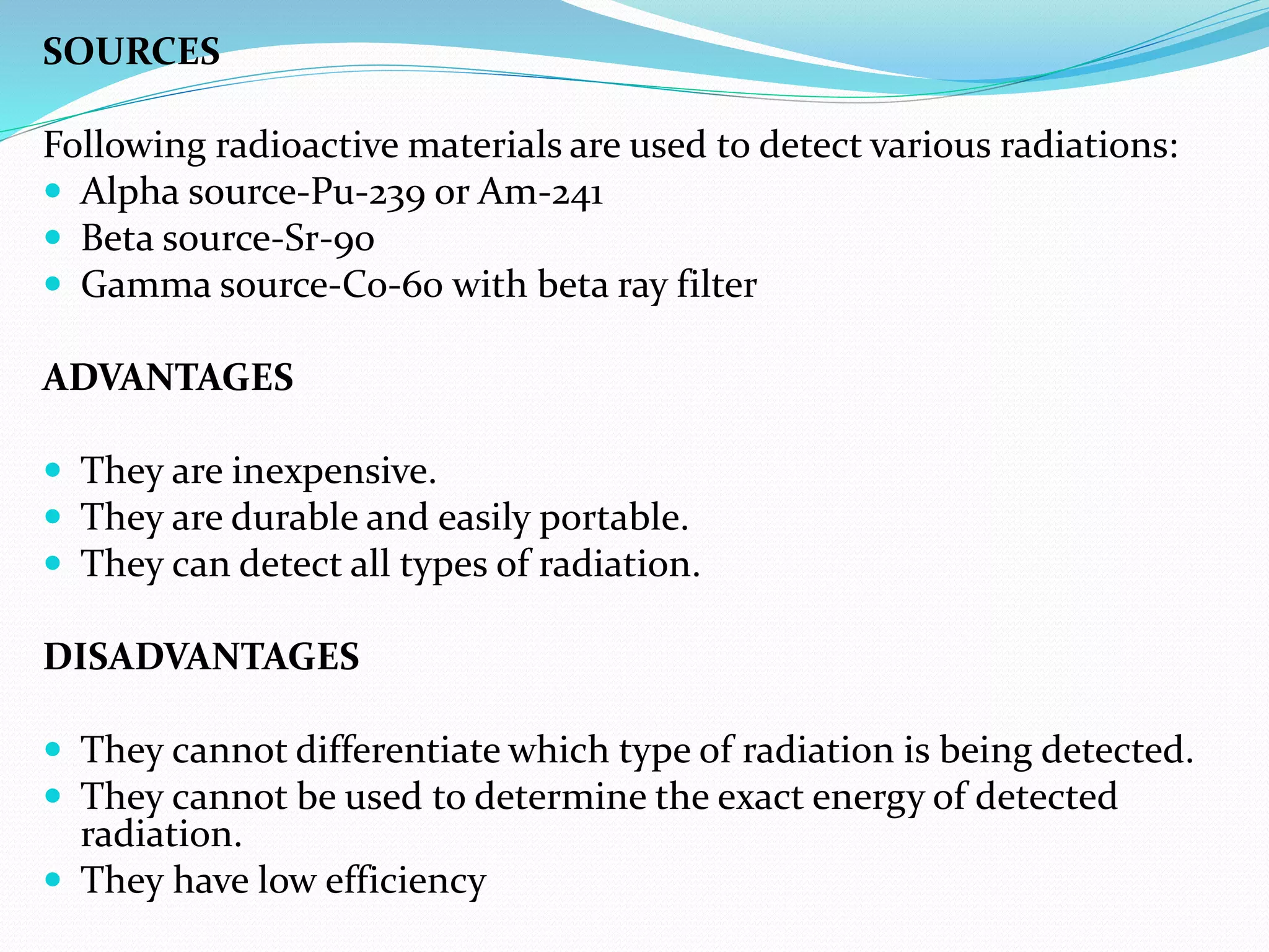Nuclear radiation detecters | PPTX
