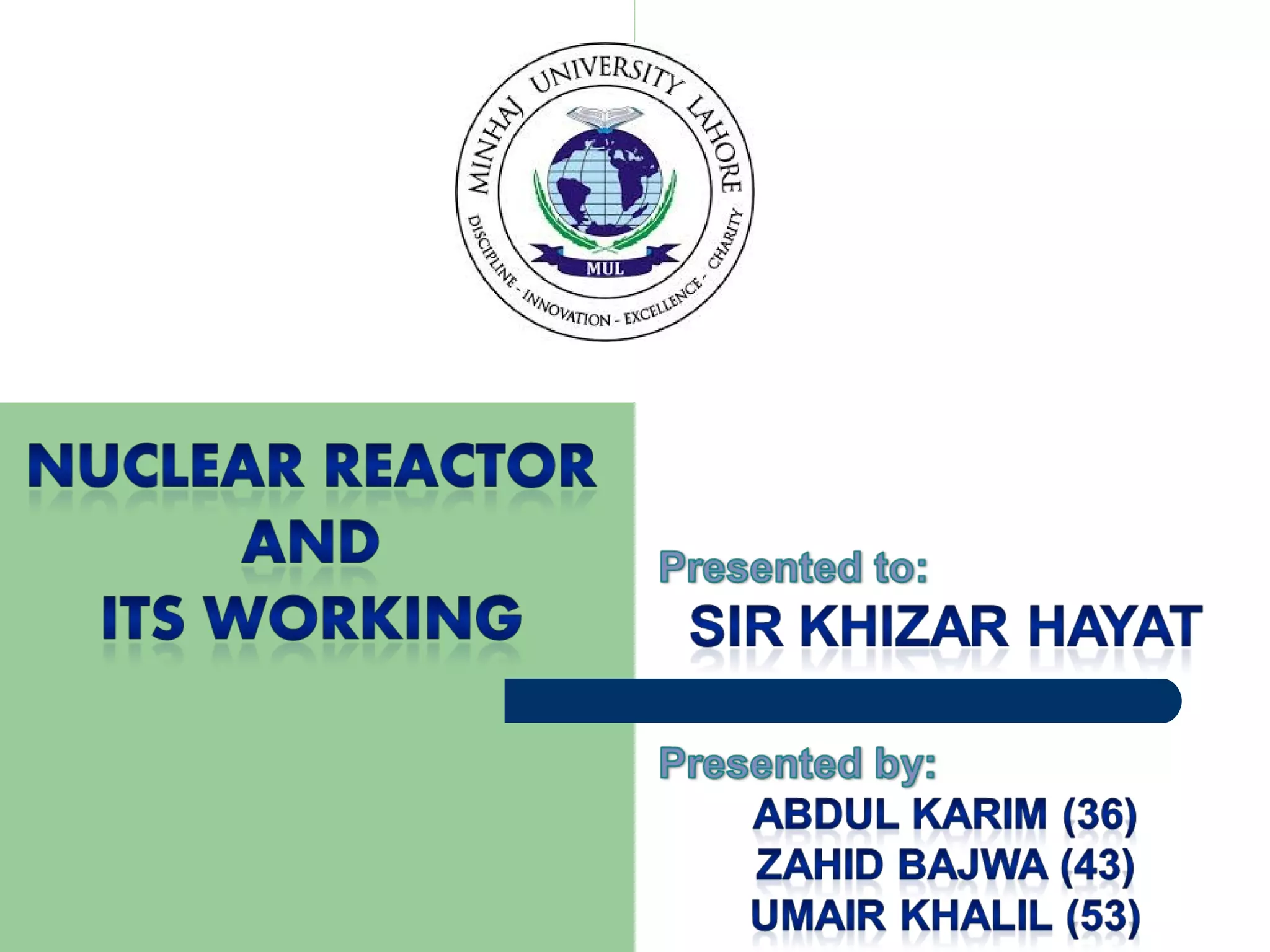 Nuclear reactor | PPT