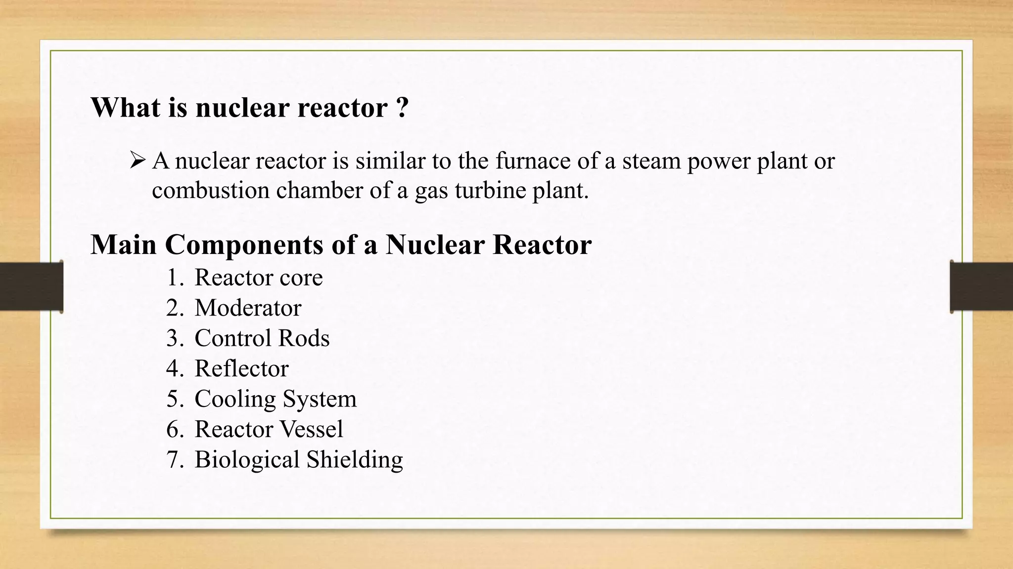 Nuclear reactor | PPT