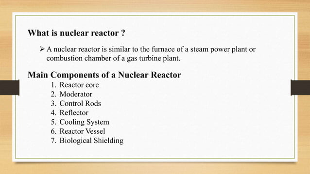 Nuclear reactor | PPT