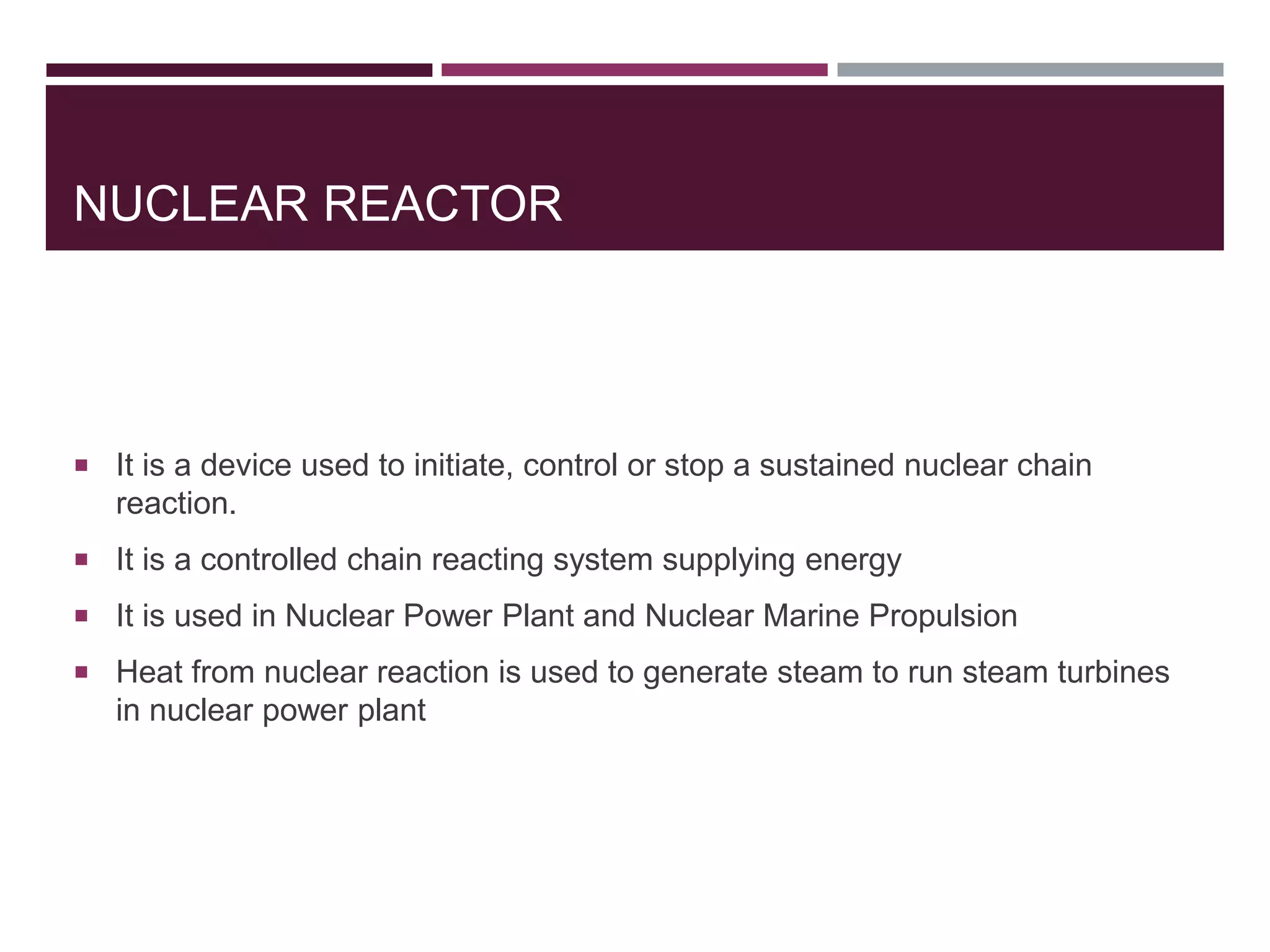 Nuclear reactor | PPT