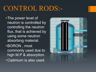 Nuclear reactors to produce electricity | PPTX