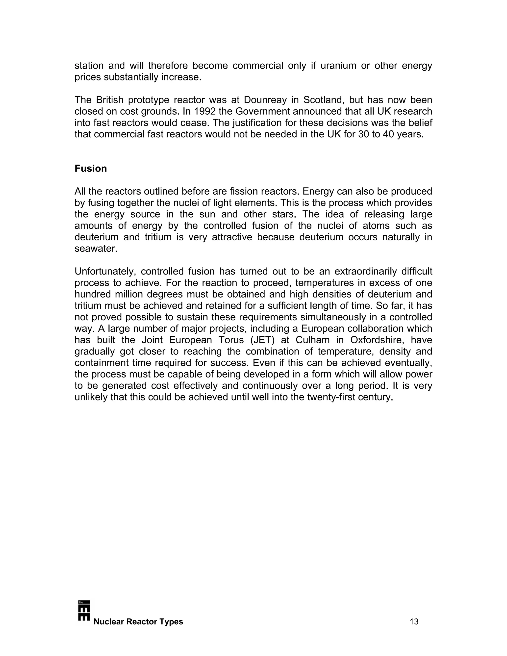 Nuclear reactors copy | PDF | Chemistry | Science