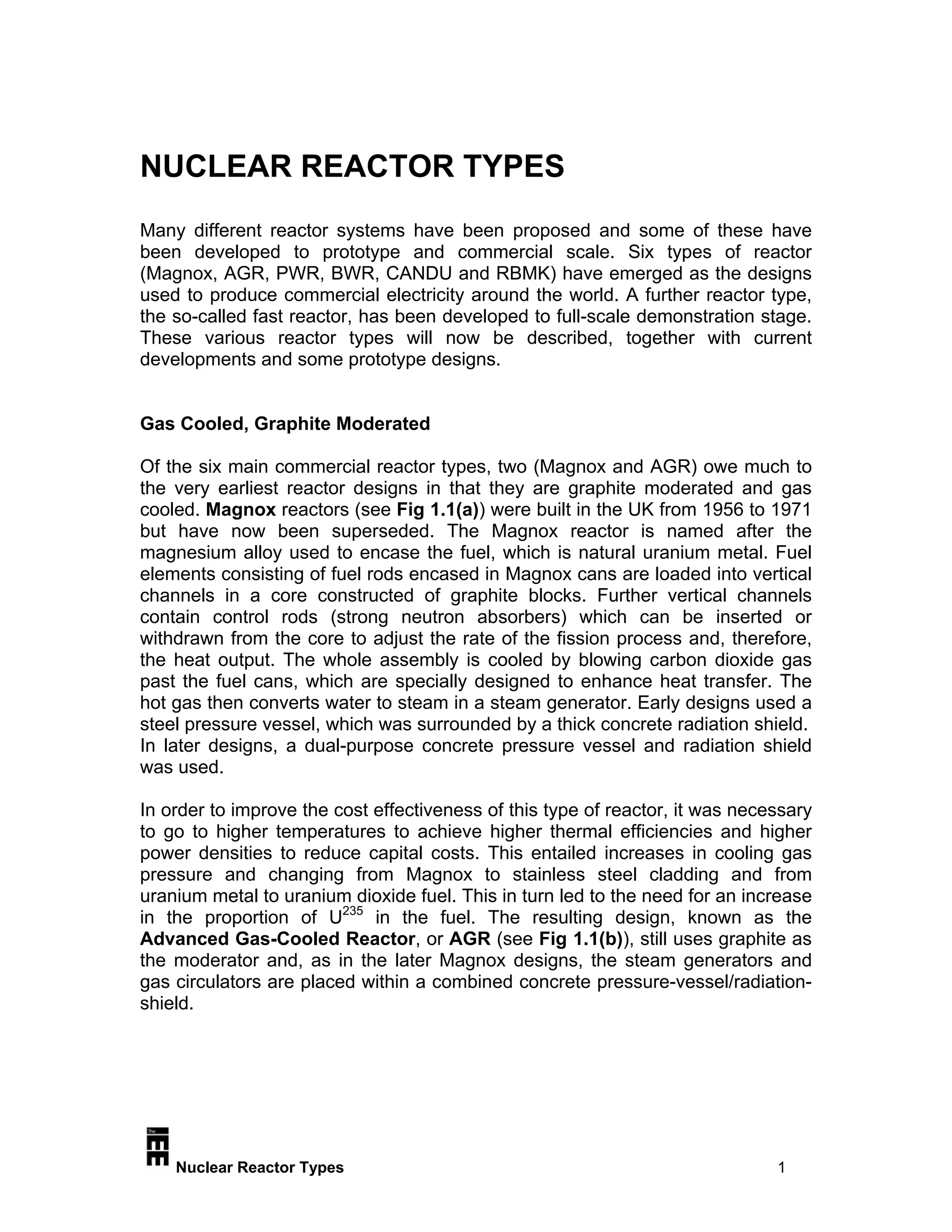 Nuclear reactors copy | PDF | Chemistry | Science