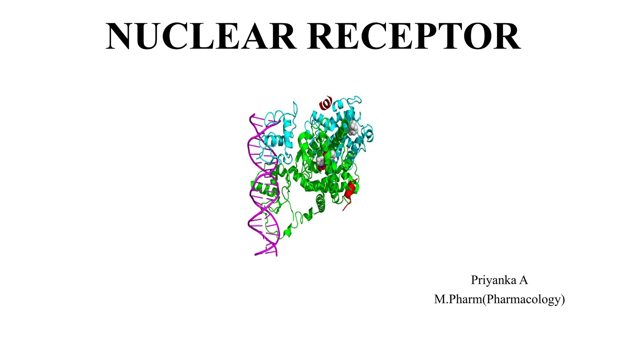 NUCLEAR RECEPTOR (molecular biology)ppt. | PPTX