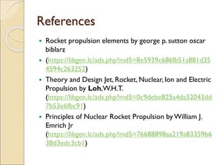 Nuclear rocket propulsion | PDF