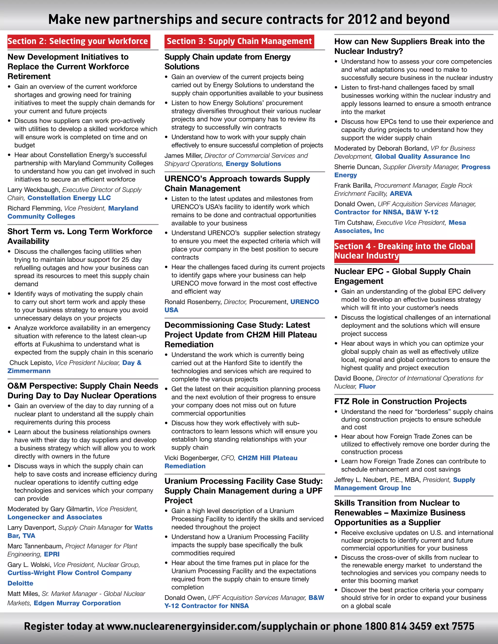 3rd Annual Nuclear Supply Chain USA | PDF