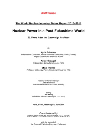The world nuclear industry status report 2010 - 2011 preliminary | PDF