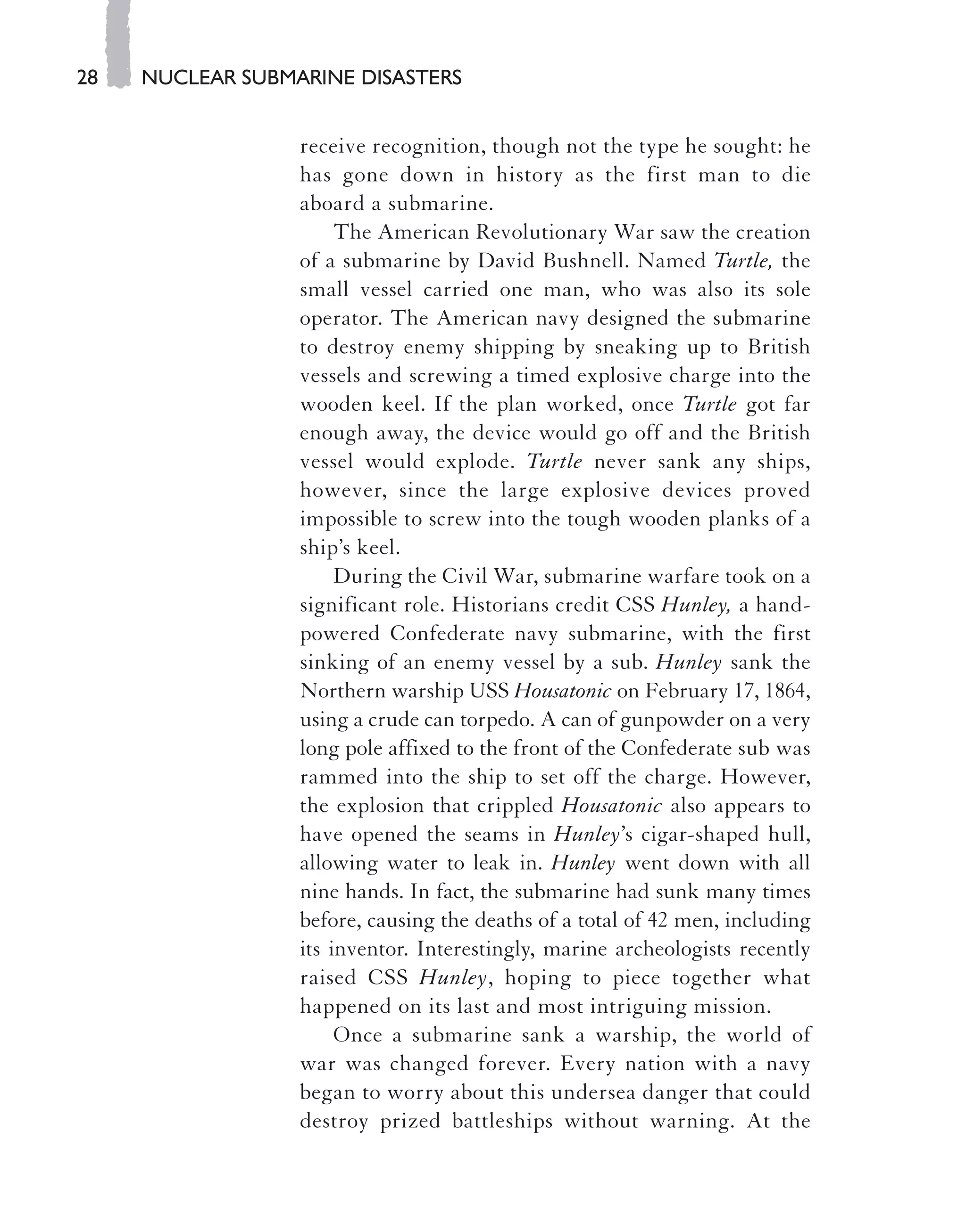 Nuclear submarine disasters | PDF