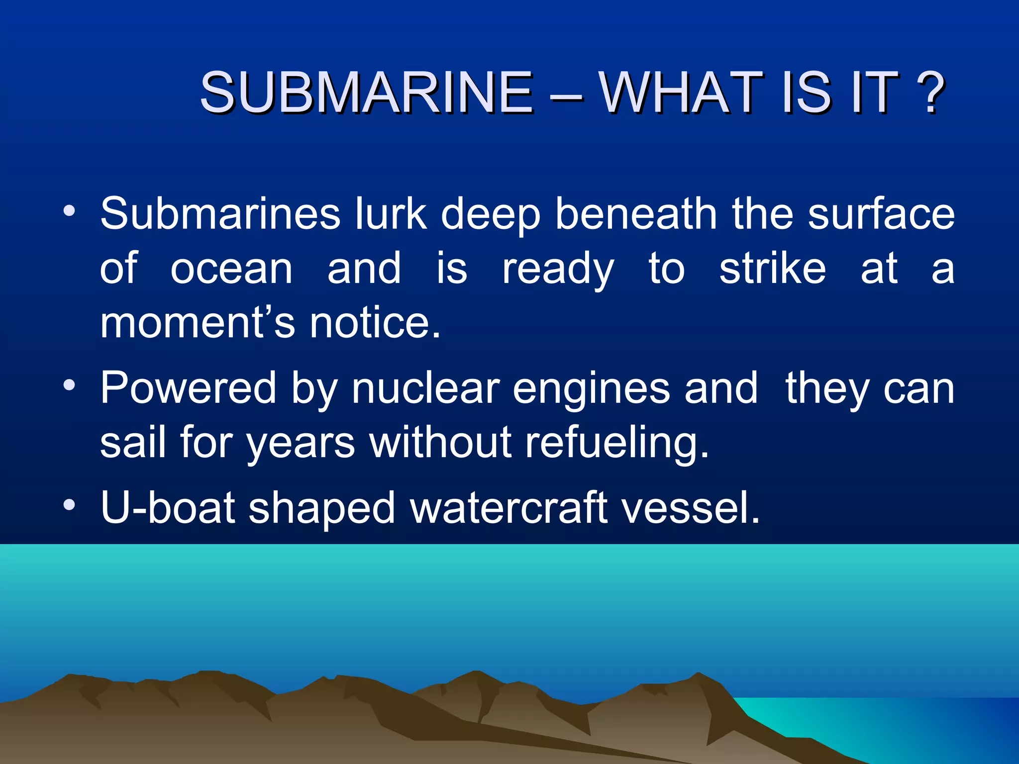 Nuclear submarine tecnology | PPT