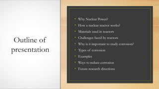 Nuclear systems corrosion | PPTX