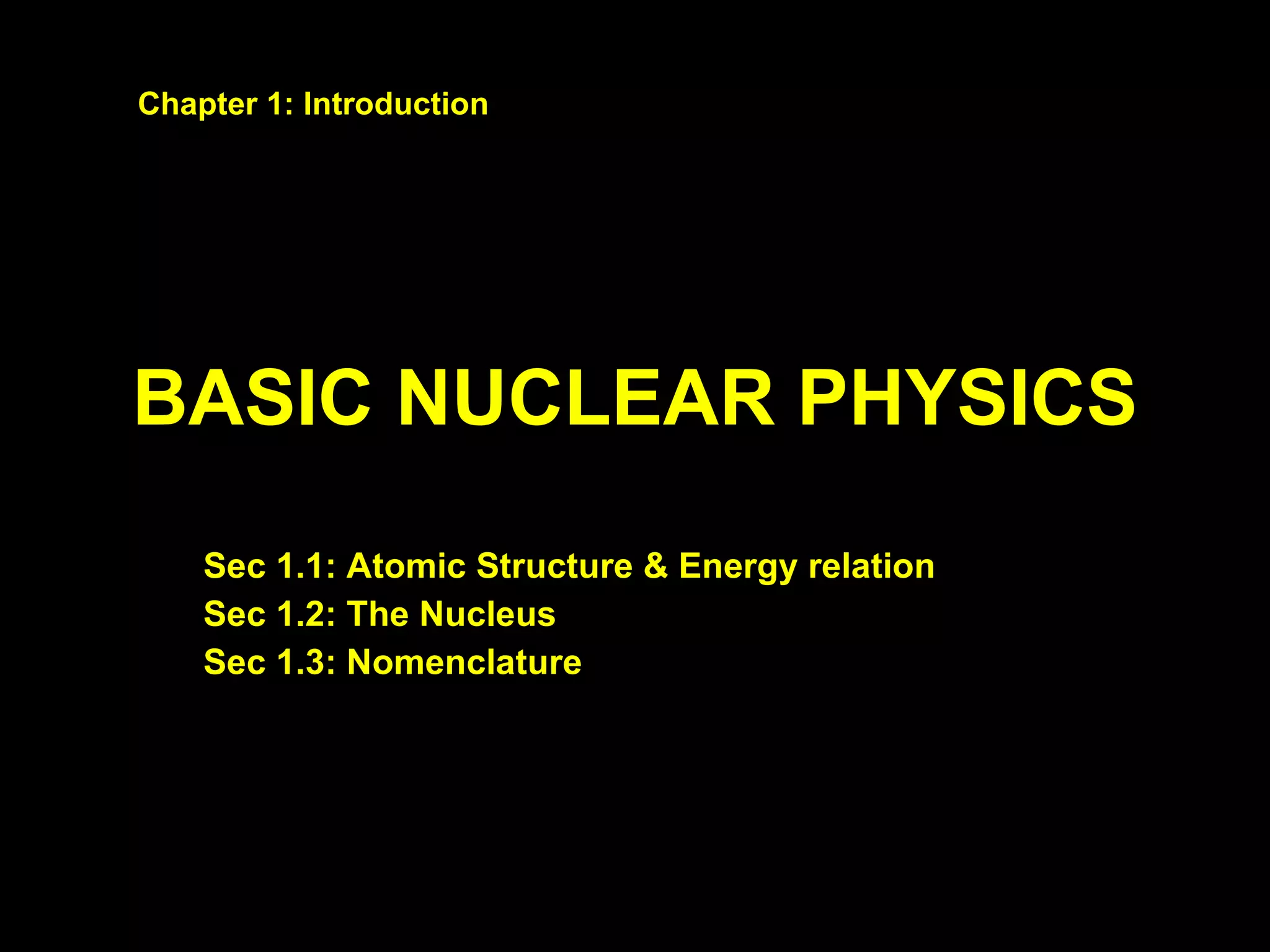 Nuclear techniques chap1 | PPT