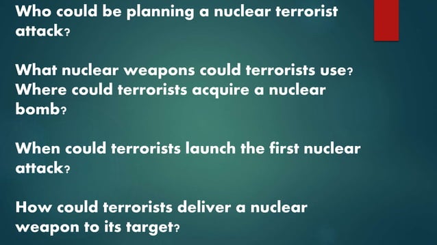 Nuclear Terrorism | PPTX