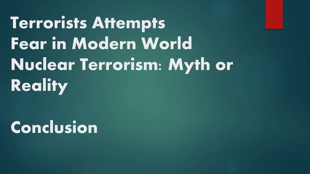 Nuclear Terrorism | PPTX
