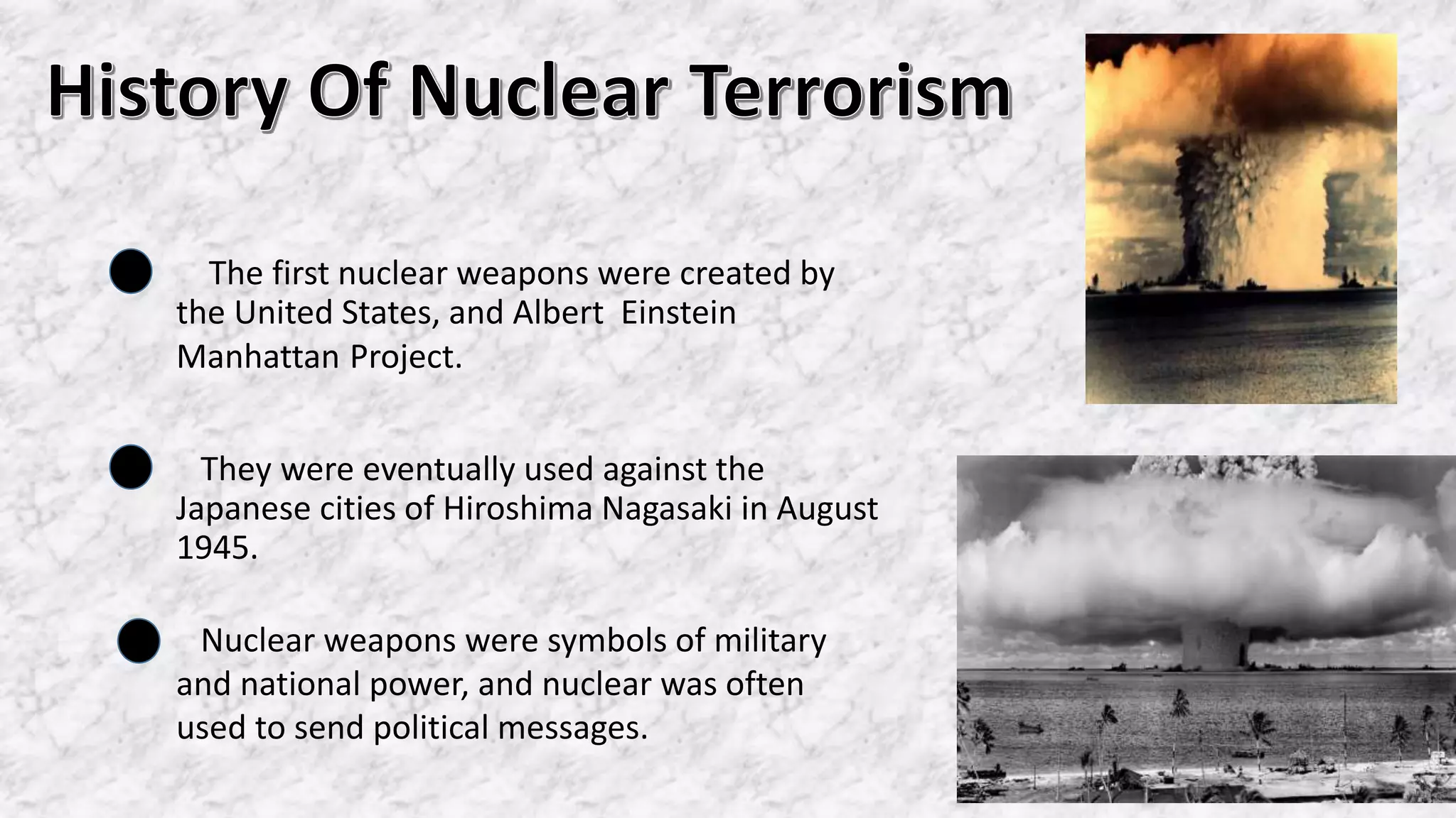 Nuclear terrorism | PPTX