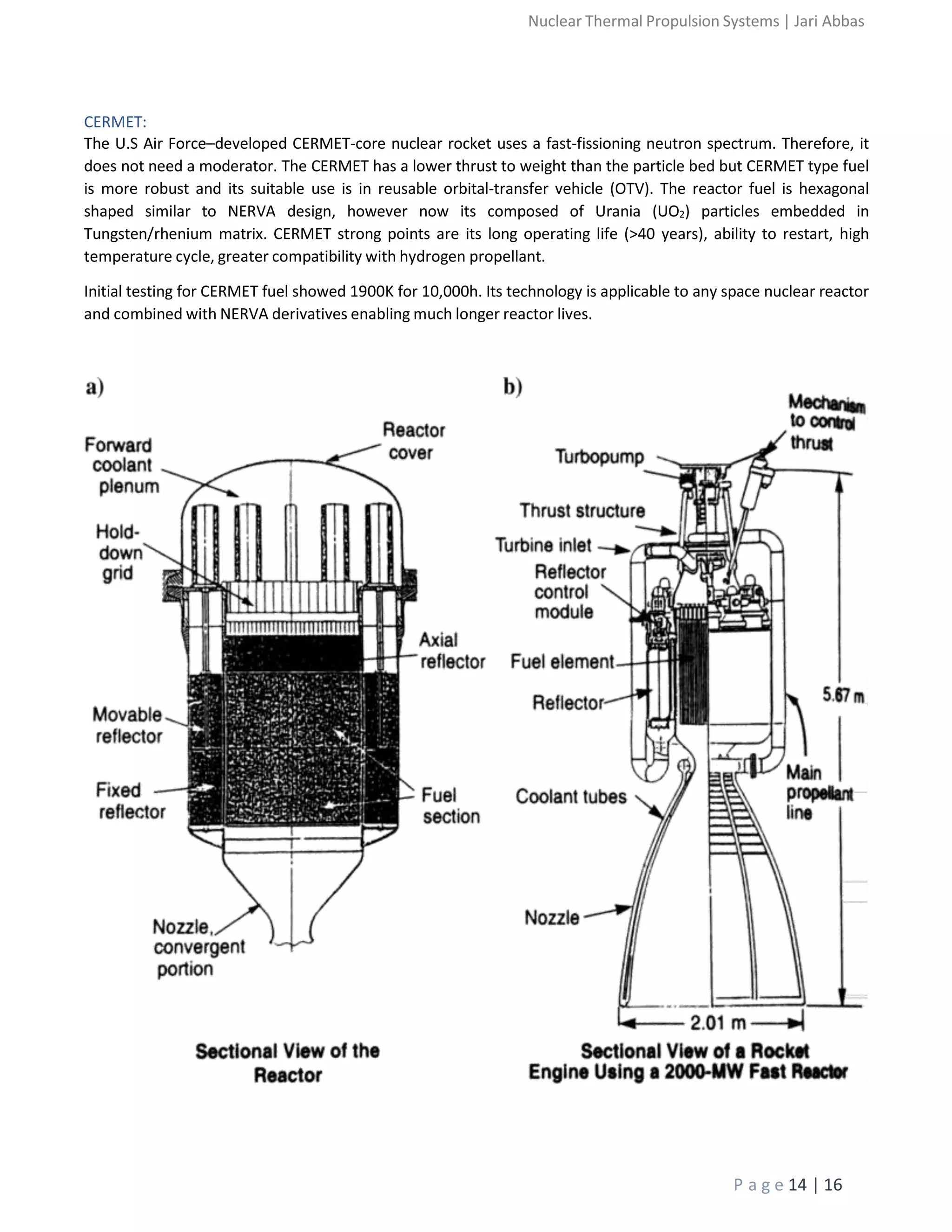 Nuclear thermal propulsion reactor | PPTX