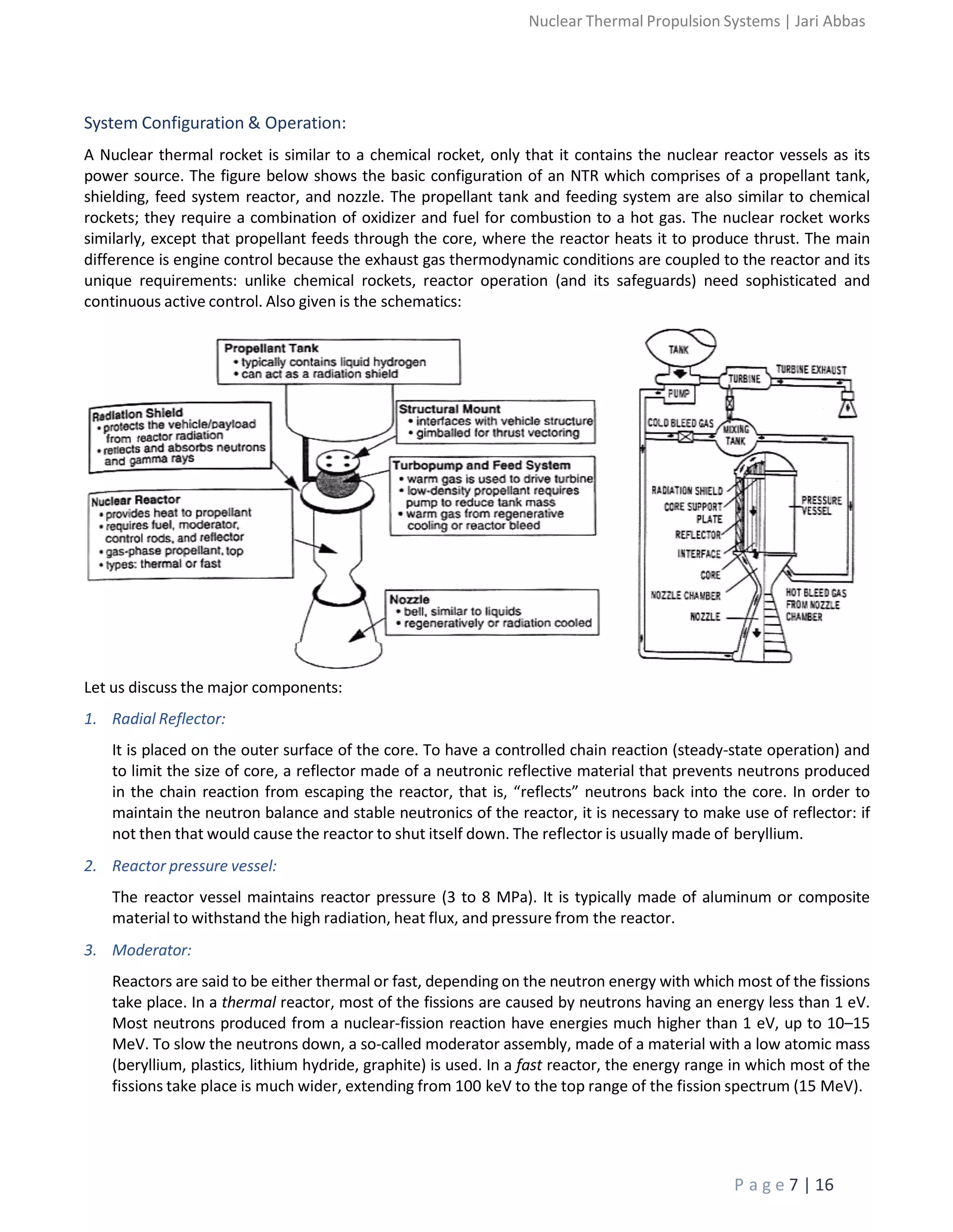 Nuclear thermal propulsion reactor | PPTX