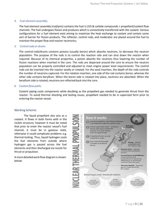 Nuclear thermal propulsion reactor | PPTX
