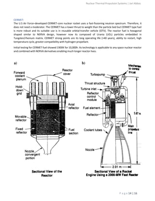 Nuclear thermal propulsion reactor | PPTX