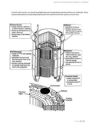 Nuclear thermal propulsion reactor | PPTX