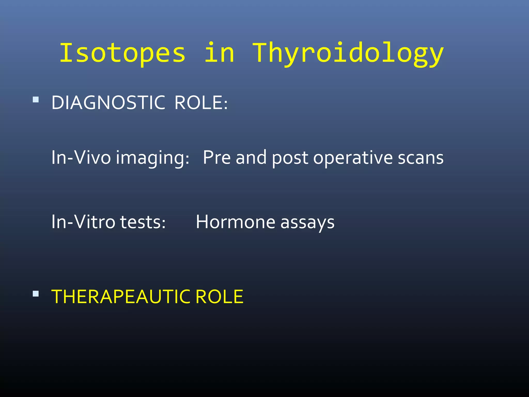 Nuclear Medicine in Thyroidology | PPT