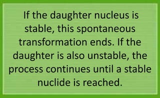 Nuclear transformation (physics) | PPTX