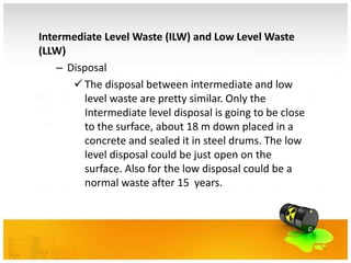 Nuclear waste disposal and its geological importance | PPT