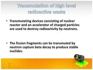 Nuclear waste disposal and its geological importance | PPT