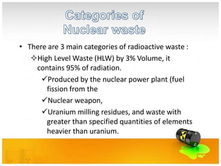 Nuclear waste disposal and its geological importance | PPTX
