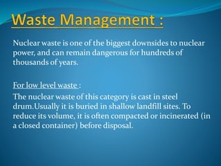 Nuclear waste disposal techniques | PPTX
