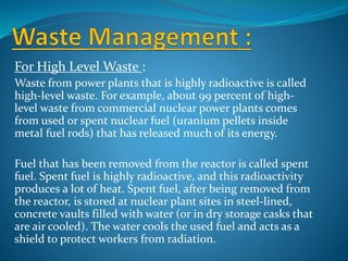 Nuclear waste disposal techniques | PPTX