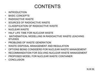 Nuclear waste management | PPT