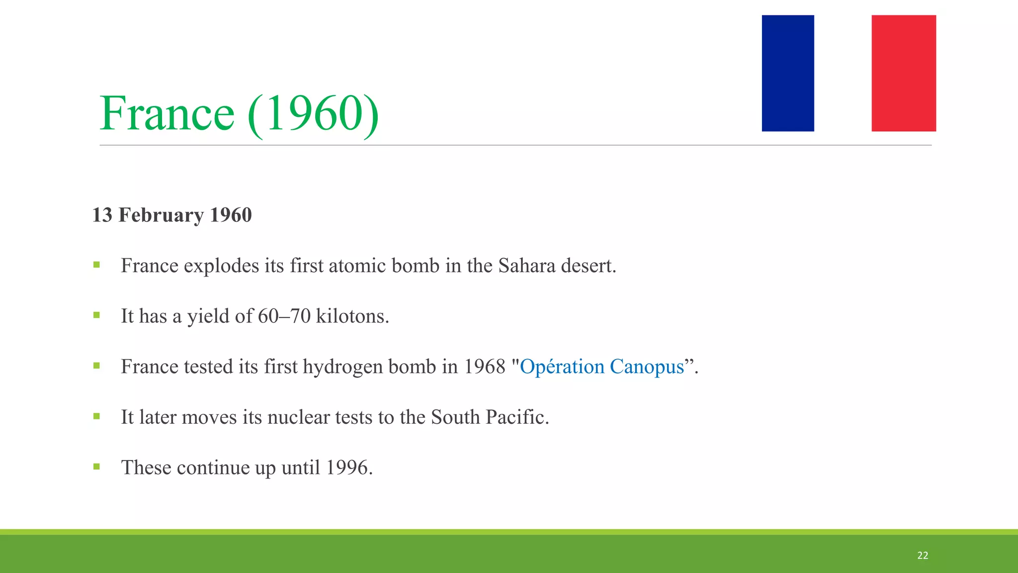 Nuclear weapons (a brief history) | PPTX