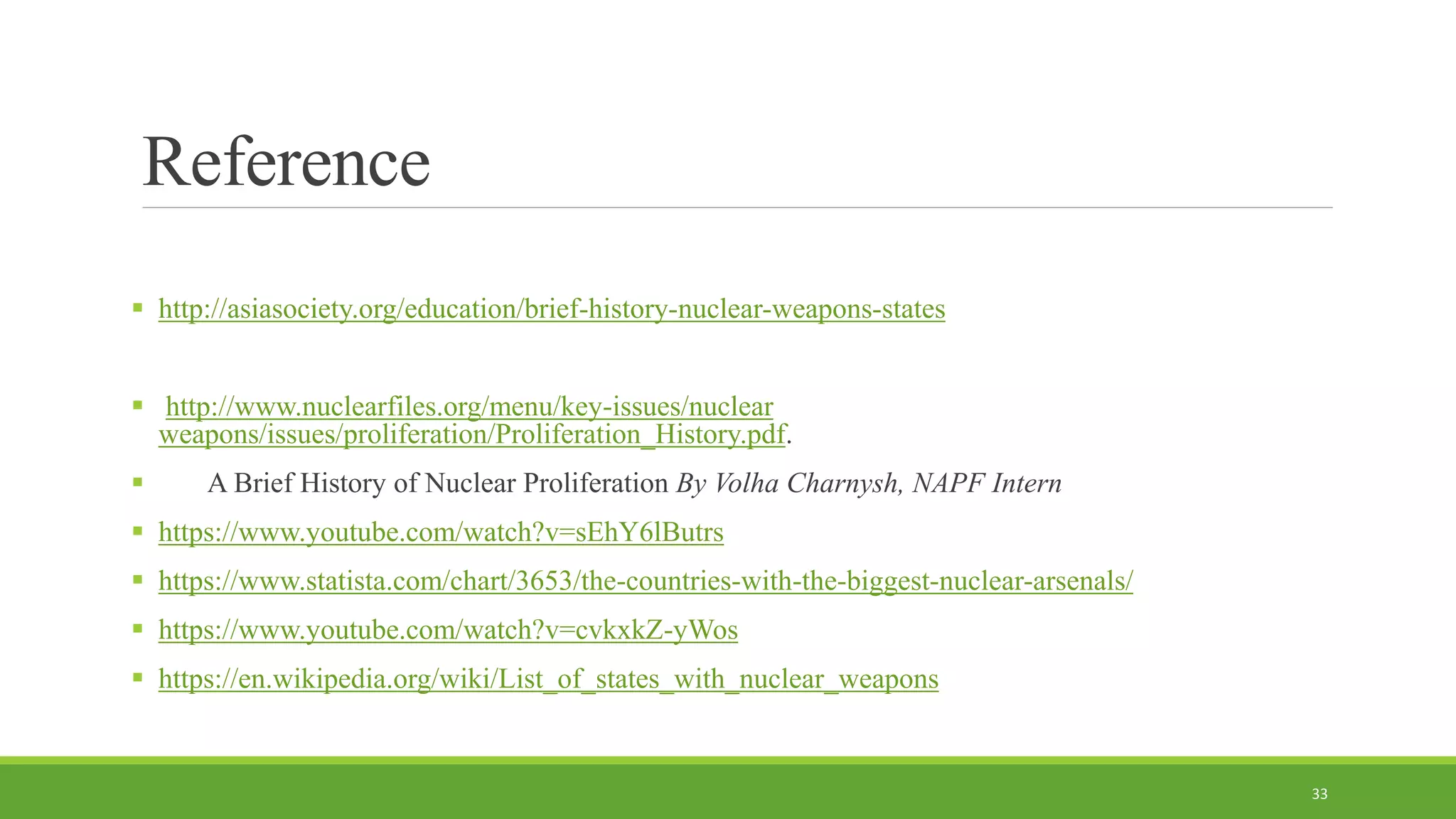 Nuclear weapons (a brief history) | PPTX