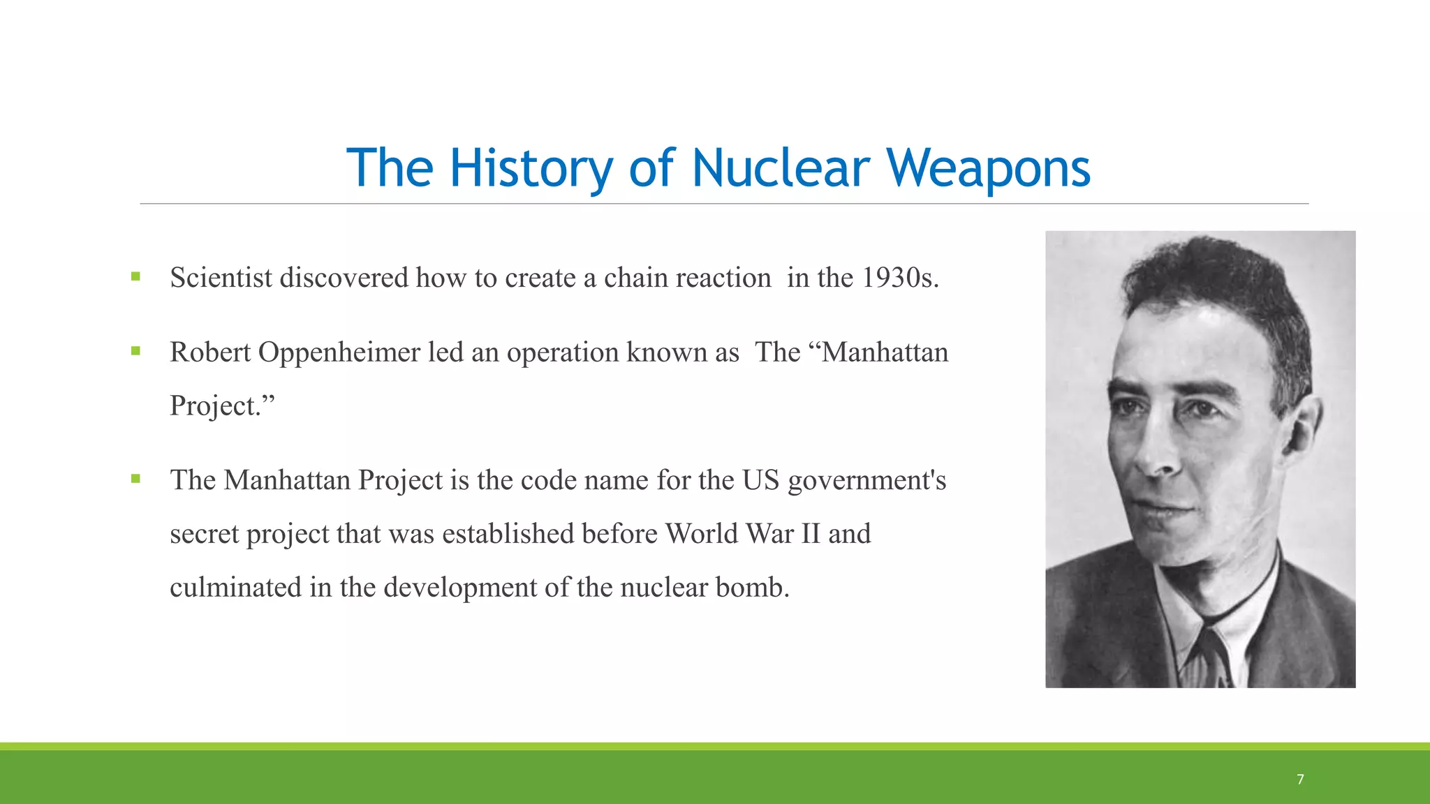 Nuclear weapons (a brief history) | PPTX