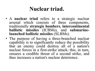 Nuclear weapons delivery system ppt | PPT