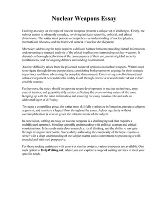 Nuclear Weapons Essay.pdf